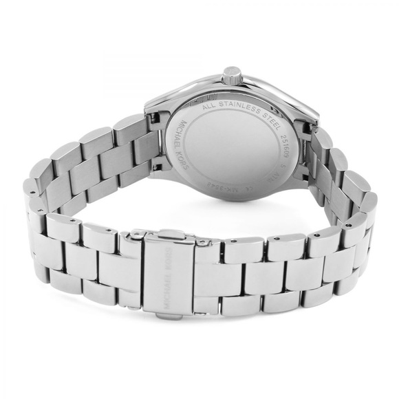 Michael Kors | Accessories | Michael Kors Mini Slim Runway Silver Dial ...